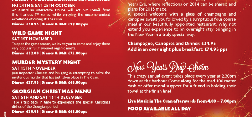 The Cuan Guesthouse Georgian Christmas Menu | Food NI - Our Food So Good!