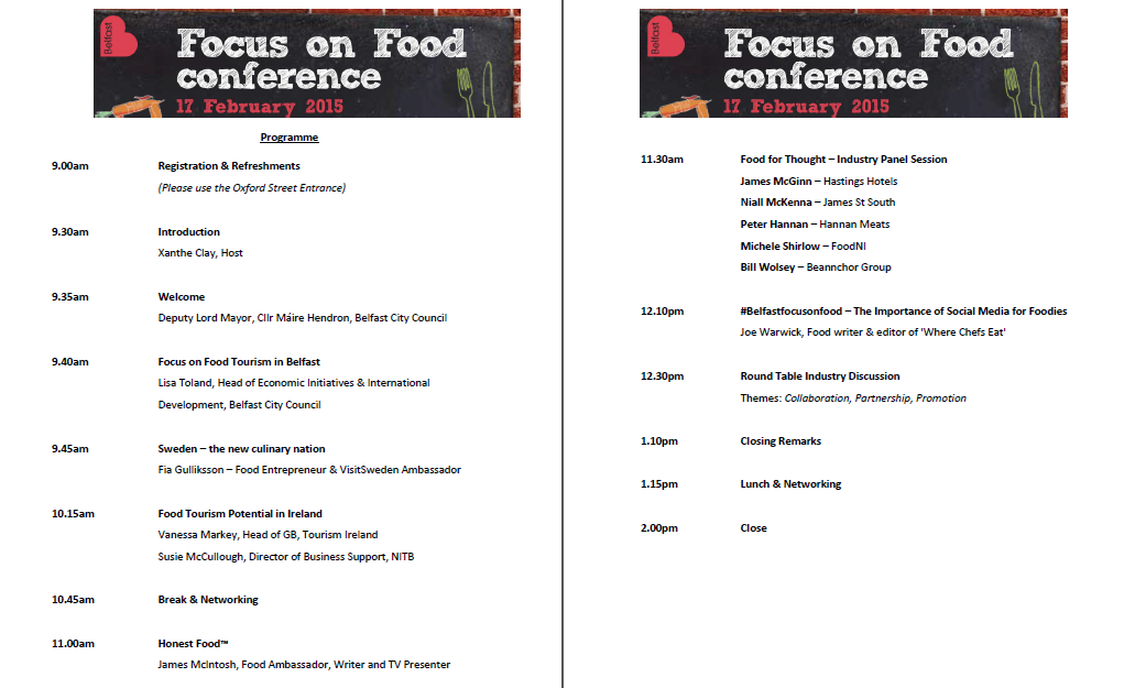 Registration Open- Focus on Food Conference | Food NI - Our Food So Good!