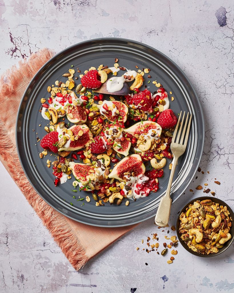 Fig and Raspberries with Cocoa Nut Crumble | Food NI - Our Food So Good!