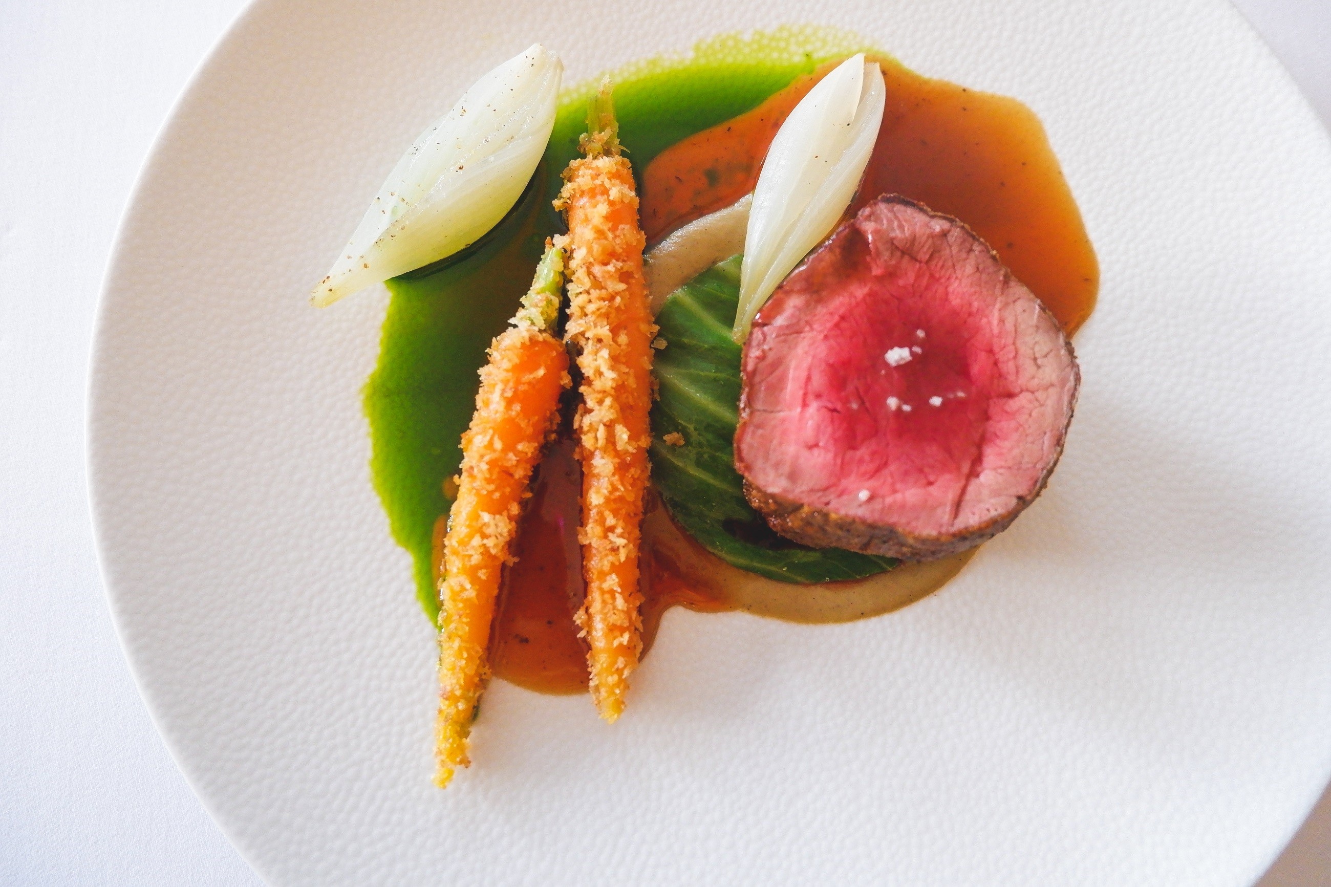 Fillet Of Irish Beef With Nettles, Smoked Aubergine & Beef Fat Carrots ...